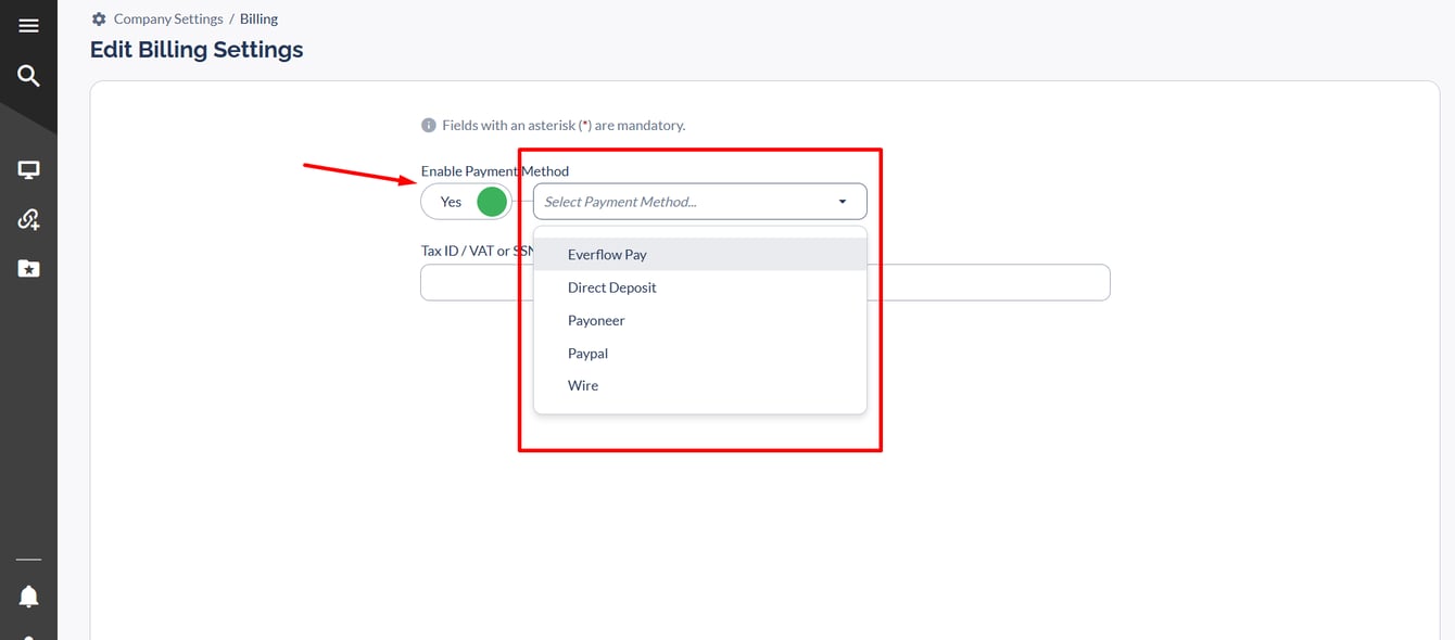 Setting Up Your Payment Method
